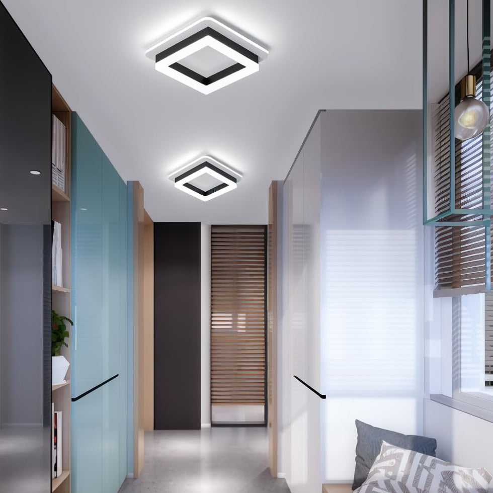Lumora – Vierkante LED plafondlamp – Modern design voor hal & slaapkam ...